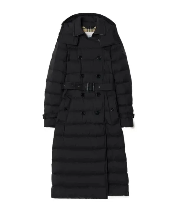 Burberry Long Nylon Audley Puffer Coat