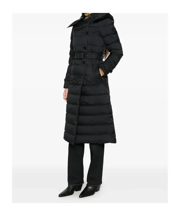 Burberry Audley Belted Long Down Jacket