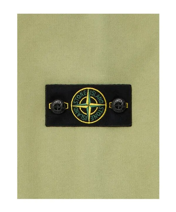 Stone Island Regular-fit Crewneck Sweatshirt With Ribbed Side Bands