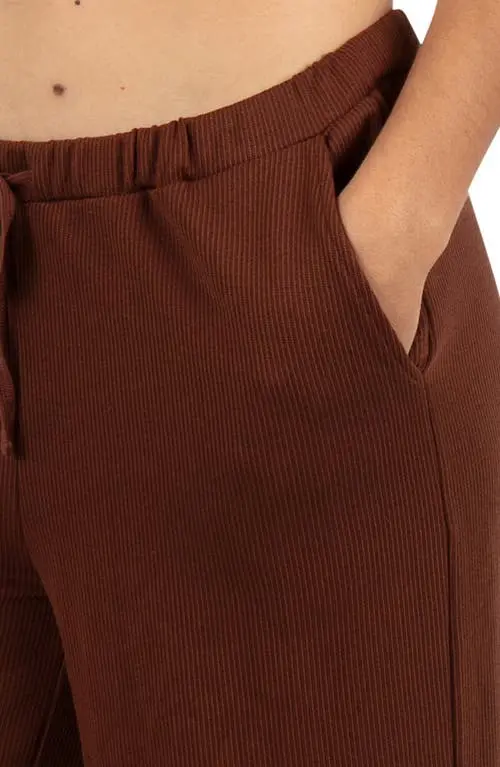 Hurley Villa Beach Flatback Rib Wide Leg Pants