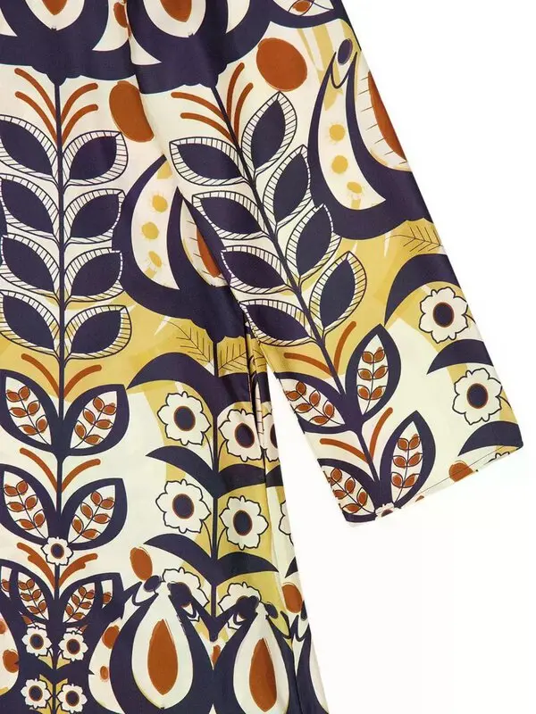 PAULA Printed Silk Maxi Dress