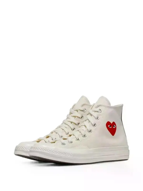 Play Comme Des Garcon X Converse Chuck Taylor 70 Heart-patch Sneakers
