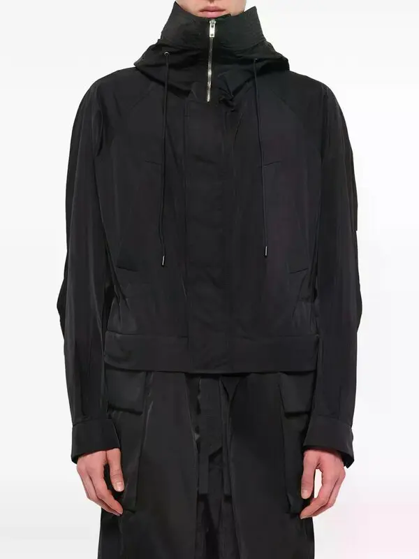 JUUN.J Hooded Panelled Coat