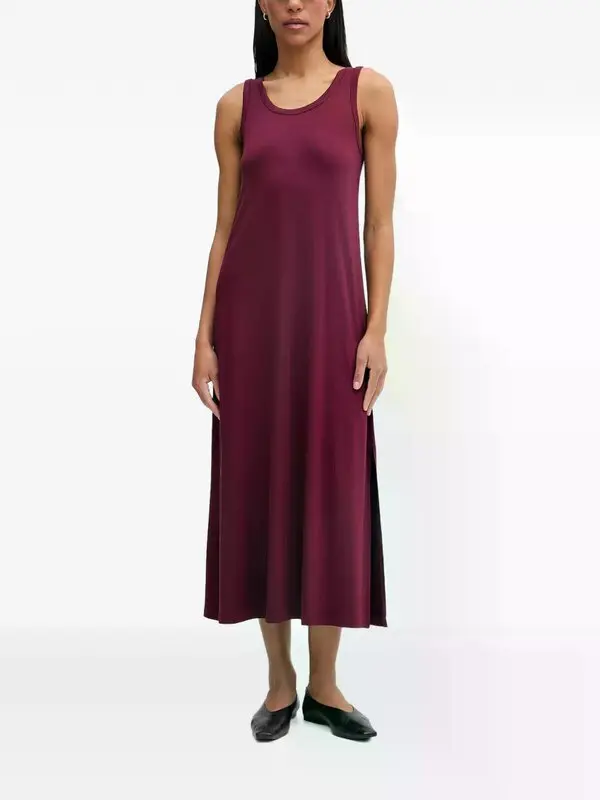 Marc O'polo Scoop-neck Side-slit Midi Dress