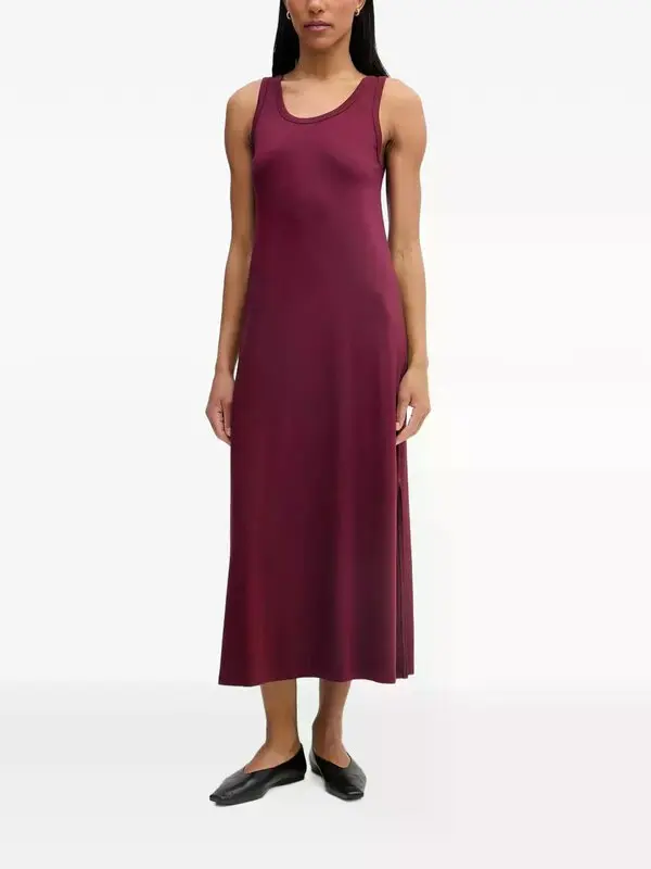 Marc O'polo Scoop-neck Side-slit Midi Dress