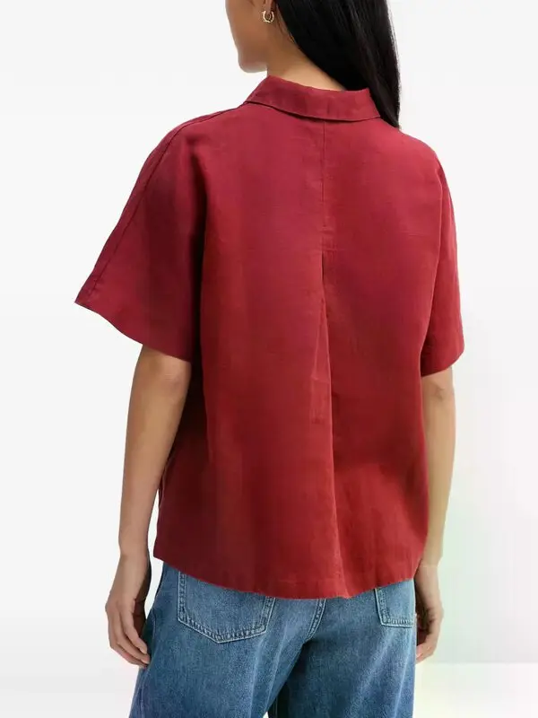 Marc O'polo Short-sleeve Patch-pocket Linen Shirt
