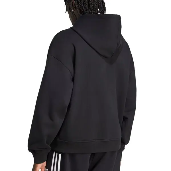 Adidas Oversized Zip-up Hoodie Asia Sizing - Black