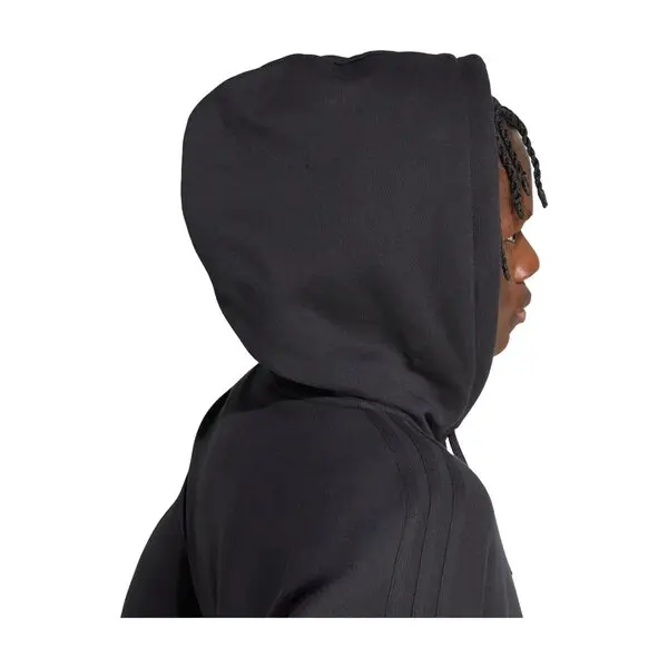 Adidas Oversized Zip-up Hoodie Asia Sizing - Black