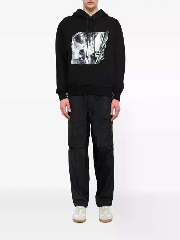 JUUN.J Graphic-print Drawstring Hoodie