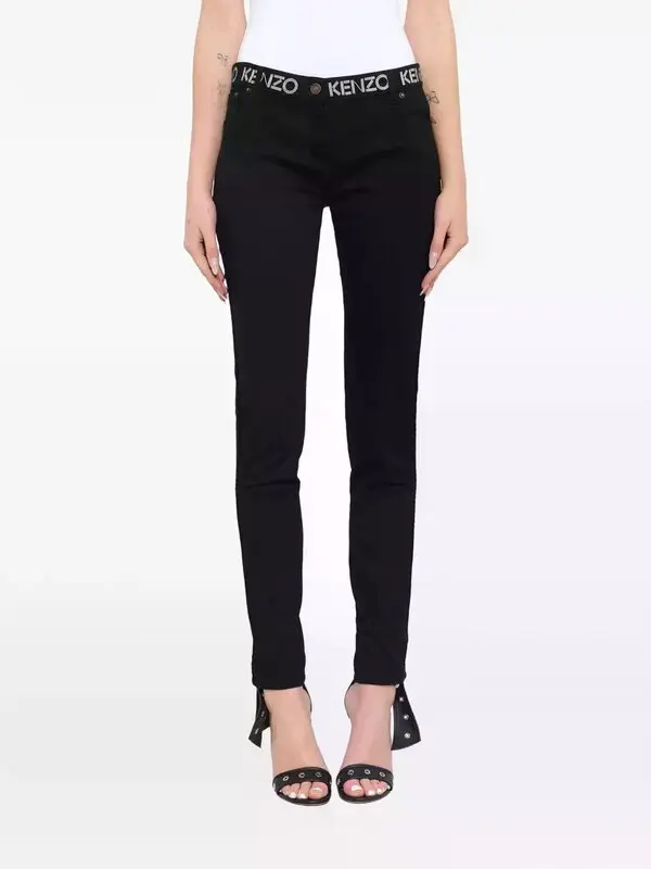 Kenzo Logo-waistband Skinny Trousers