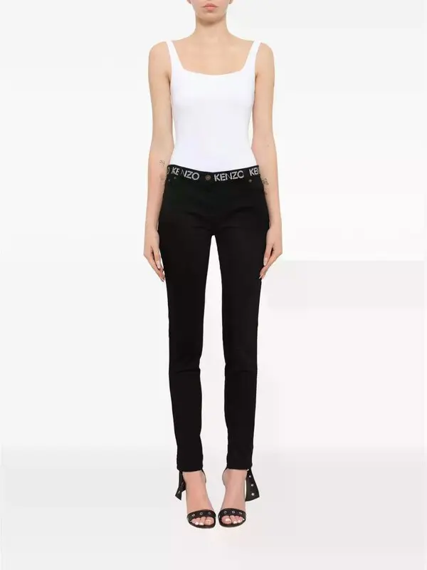 Kenzo Logo-waistband Skinny Trousers
