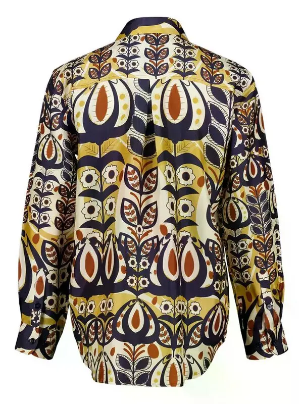 PAULA Printed Silk Top