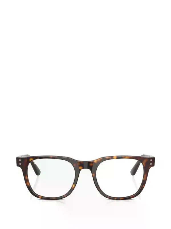 Ray-ban Rb5461d Tortoiseshell-effect Square-frame Glasses - Brown