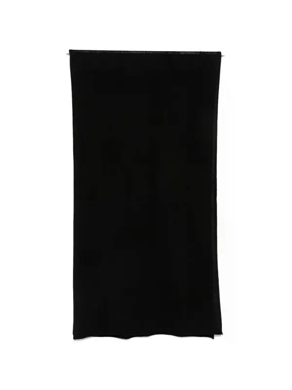 ABSOLUT CASHMERE Fine-knit Cashmere Scarf - Black