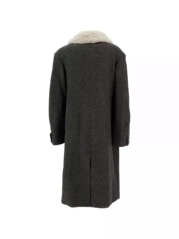 Simone Rocha Faux-fur-collar Double-breasted Coat