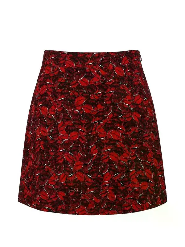 Valentino Garavani Patterned Mini Skirt