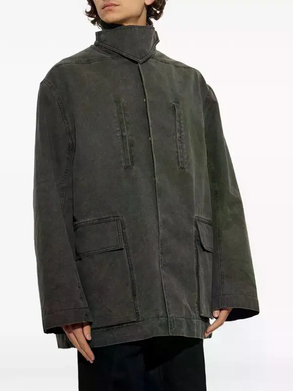 Rick Owens Mac High-neck Denim Jacket