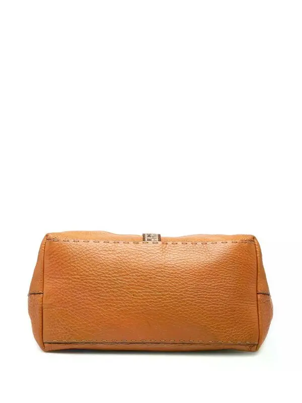 Fendi 2000-2010 Large Leather Selleria Villa Borghese Tote Bag