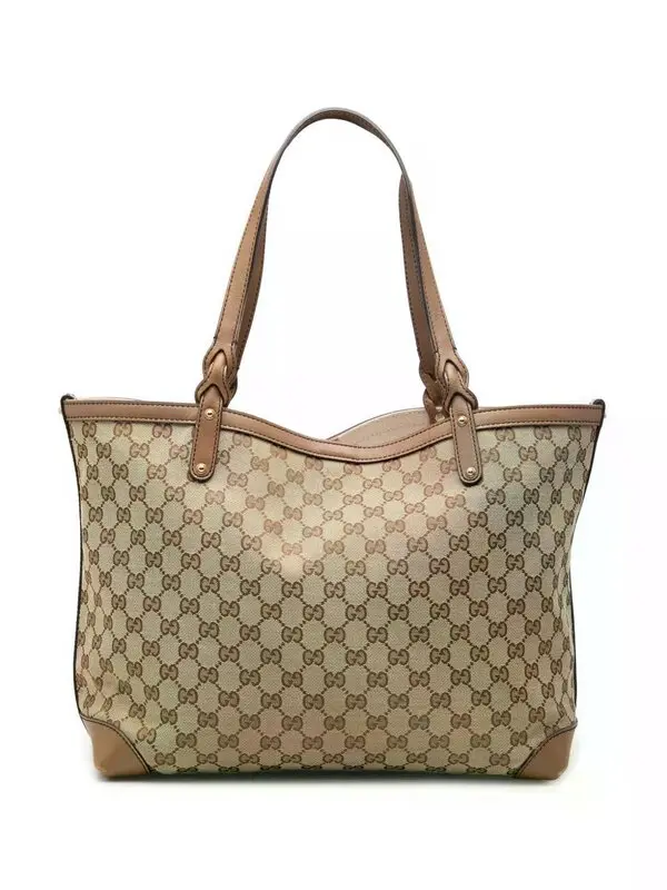 Gucci 2000-2015 Medium Gg Canvas Craft Tote Bag