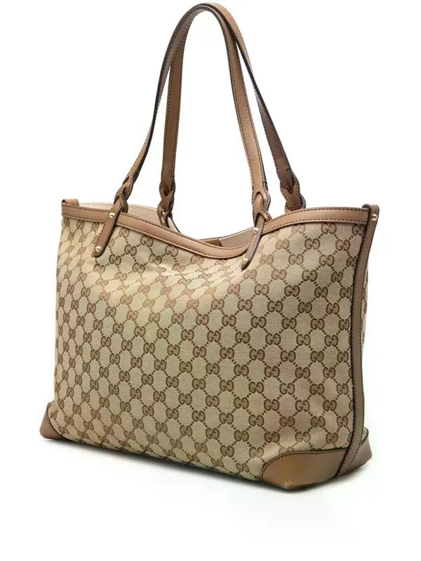 Gucci 2000-2015 Medium Gg Canvas Craft Tote Bag
