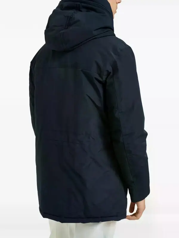 Woolrich Hooded Logo-patch Coat