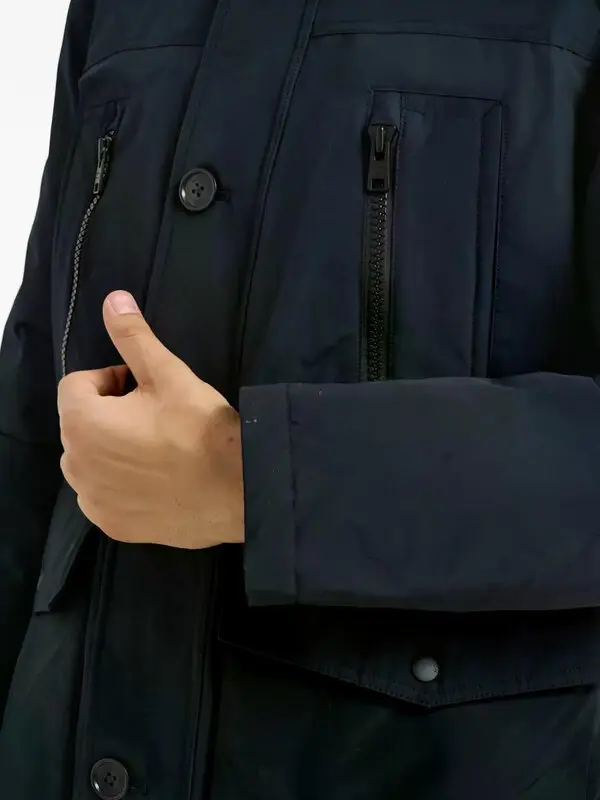 Woolrich Hooded Logo-patch Coat