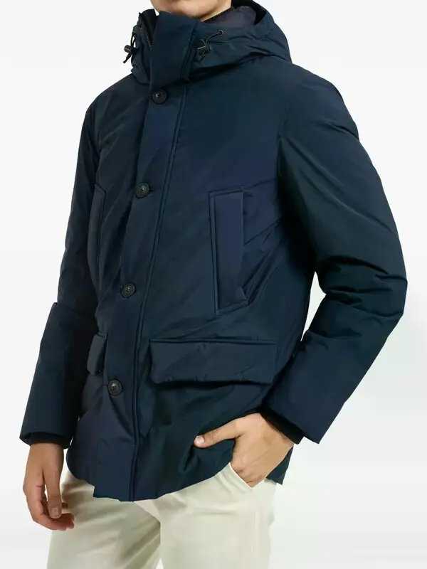 Woolrich Hooded Button-fastening Coat