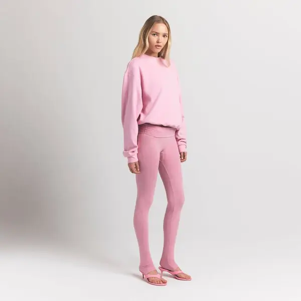 SKIMS Crewneck | Pink | | Cotton Fleece