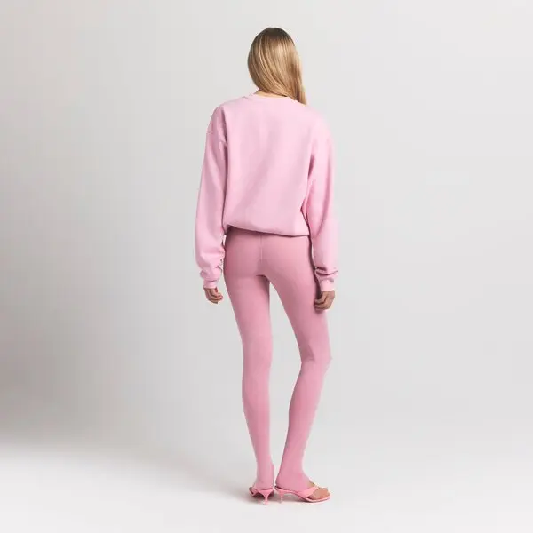 SKIMS Crewneck | Pink | | Cotton Fleece