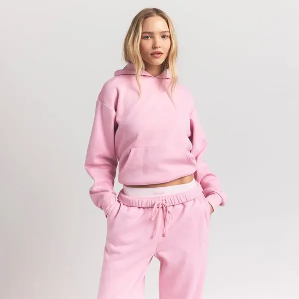 SKIMS Hoodie | Pink | | Cotton Fleece - Halite