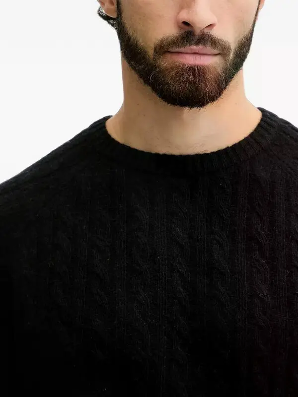 LINDBERGH Cable-knit Raglan-sleeve Sweater