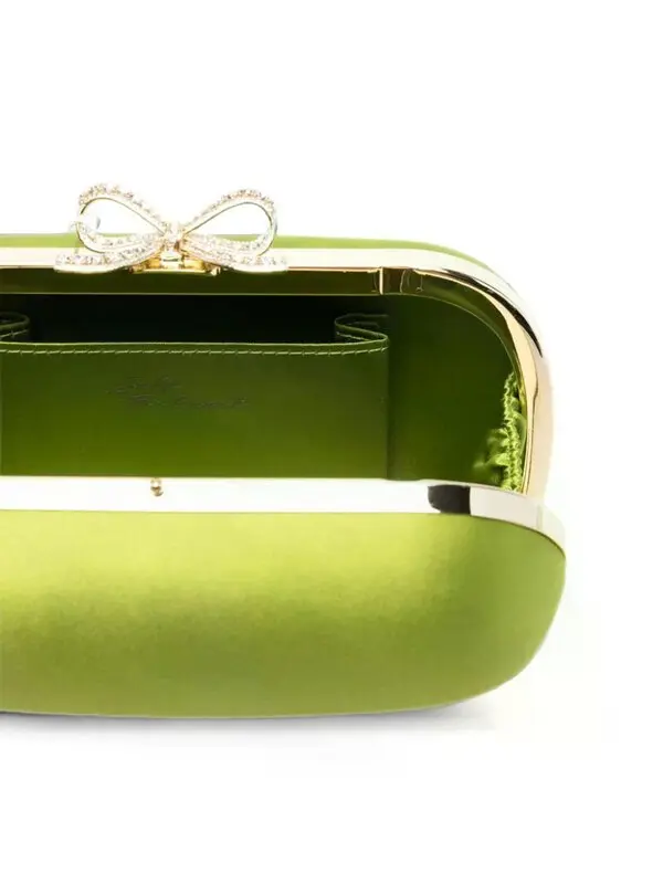 SELF-PORTRAIT Bow-detail Clutch Bag