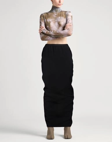 Rick Owens Maxi Skirt Size Virgin Wool, Polyamide, Elastane
