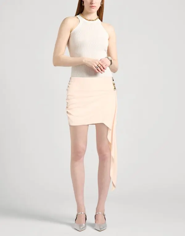 Elisabetta Franchi Mini Skirt Blush Size Acetate, Viscose
