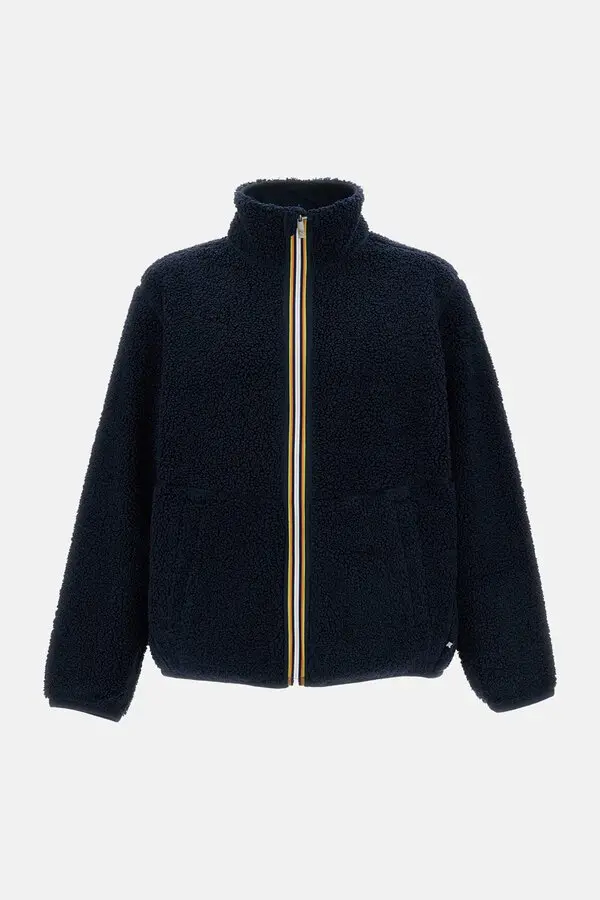 K-WAY Felpa Pascal Sherpa Polar Double - Blu