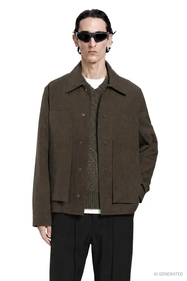 CRAIG GREEN Embroidered Linestitch Worker Jacket