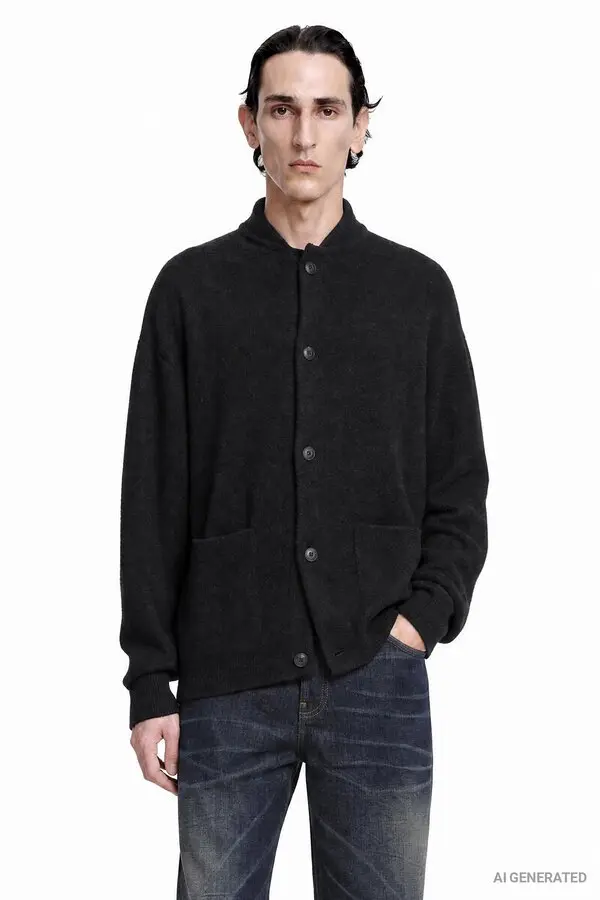 Giorgio Armani Silk Alpaca Cashmere Cardigan