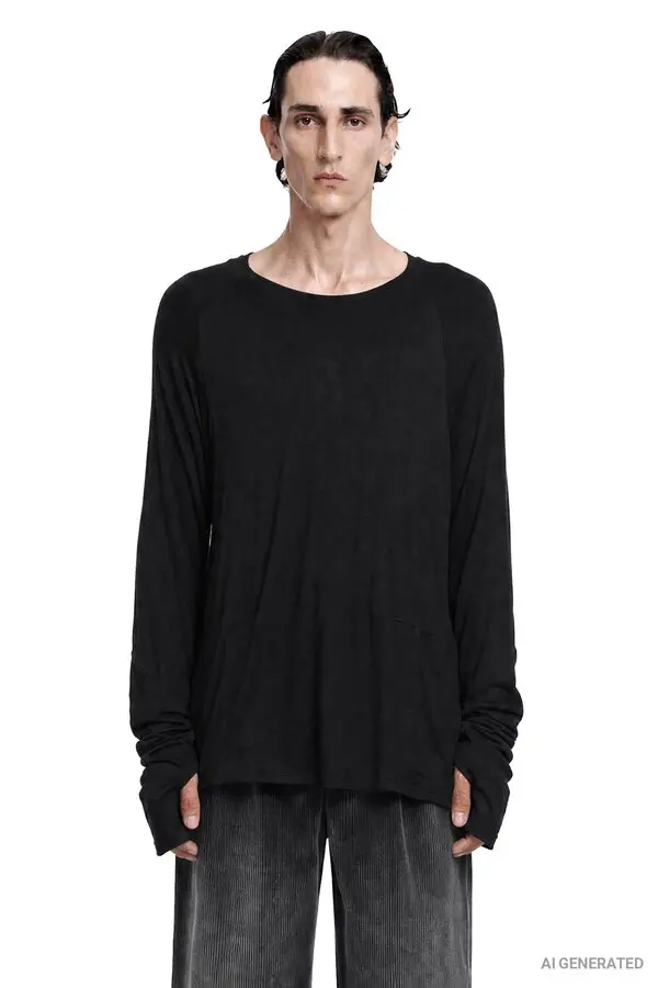 ANDREA YA AQOV Bamboo Long Sleeve T-shirt