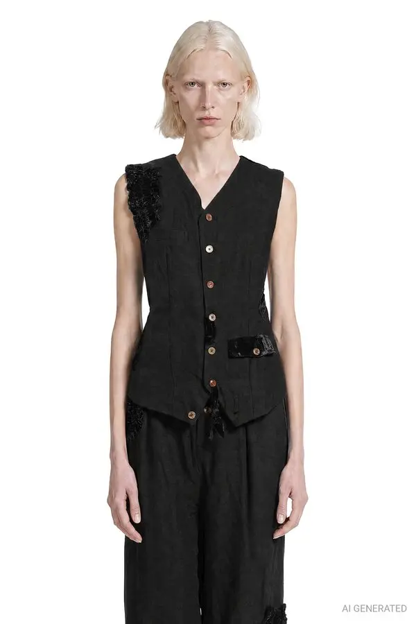 ALEKSANDR MANAMIS Ded Poets Wool Waistcoat