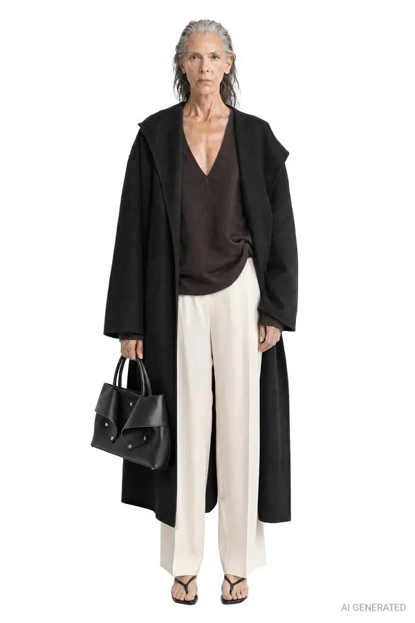 TOTEME Hoodie Belted Coat