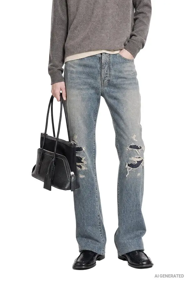 MAISON MARGIELA Distressed Denim Jeans
