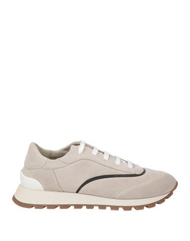 Brunello Cucinelli Sneakers Size Leather, Textile Fibers - Grey