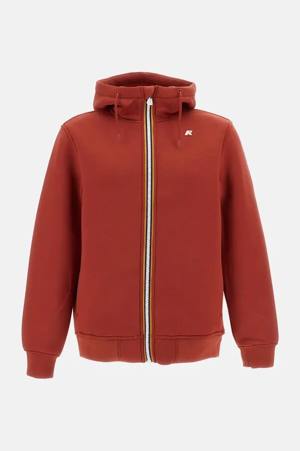 K-WAY Felpa Con Zip Rainer Spacer - Red