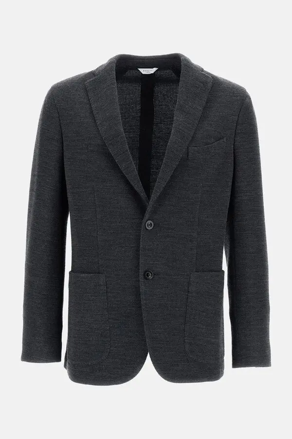 Boglioli Giacca In Jersey - Grey