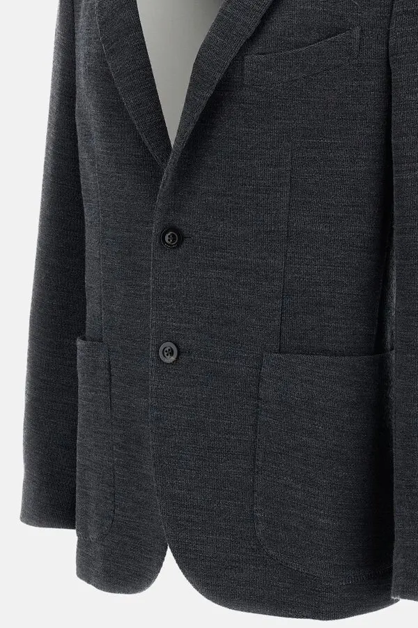 Boglioli Giacca In Jersey - Grey