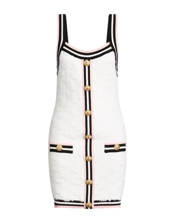 Balmain Mini Dress Size Polyamide, Viscose, Cotton, Polyester