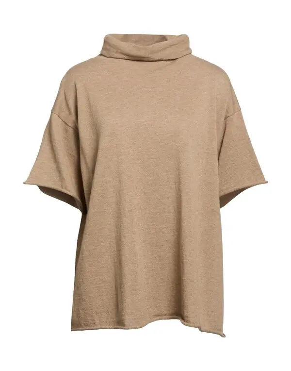 Liviana Conti Turtleneck Sand Size Virgin Wool