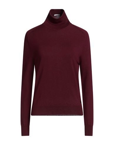 TRUSSARDI Turtleneck Burgundy Size Virgin Wool