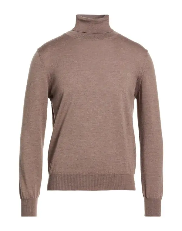 BELLWOOD Turtleneck Light Brown Size Merino Wool