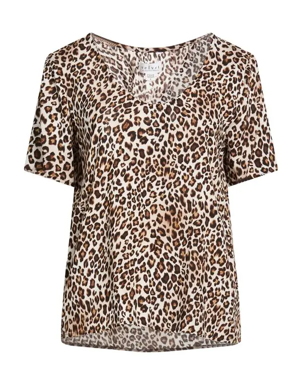 Velvet By Graham & Spencer Top Ivory Size Viscose